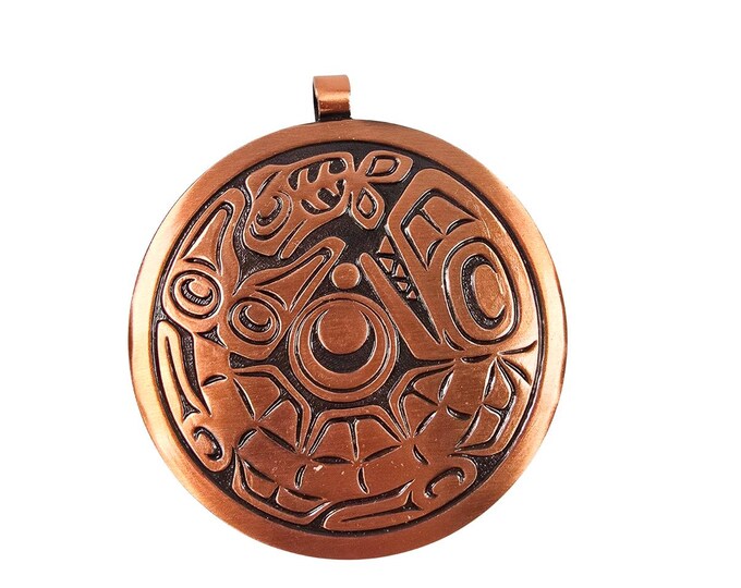 Vintage Bell Trading Post Copper Pendant - Pacific Northwest Coast ...