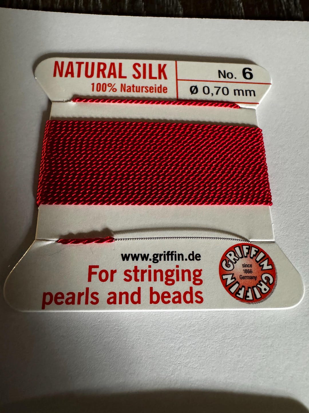 Red Silk Cord Stainless Steel Guiding Needle for Pearls and Beads - Etsy