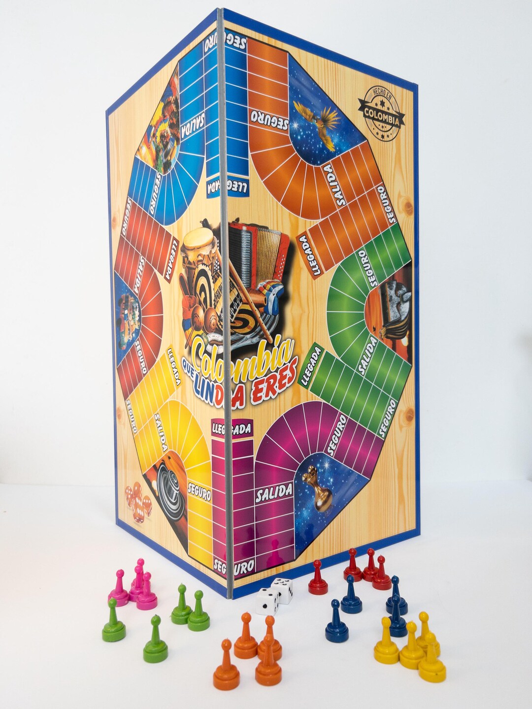 Colombian Boardgame,parqués Colombiano,hispanic Family Board Games ...