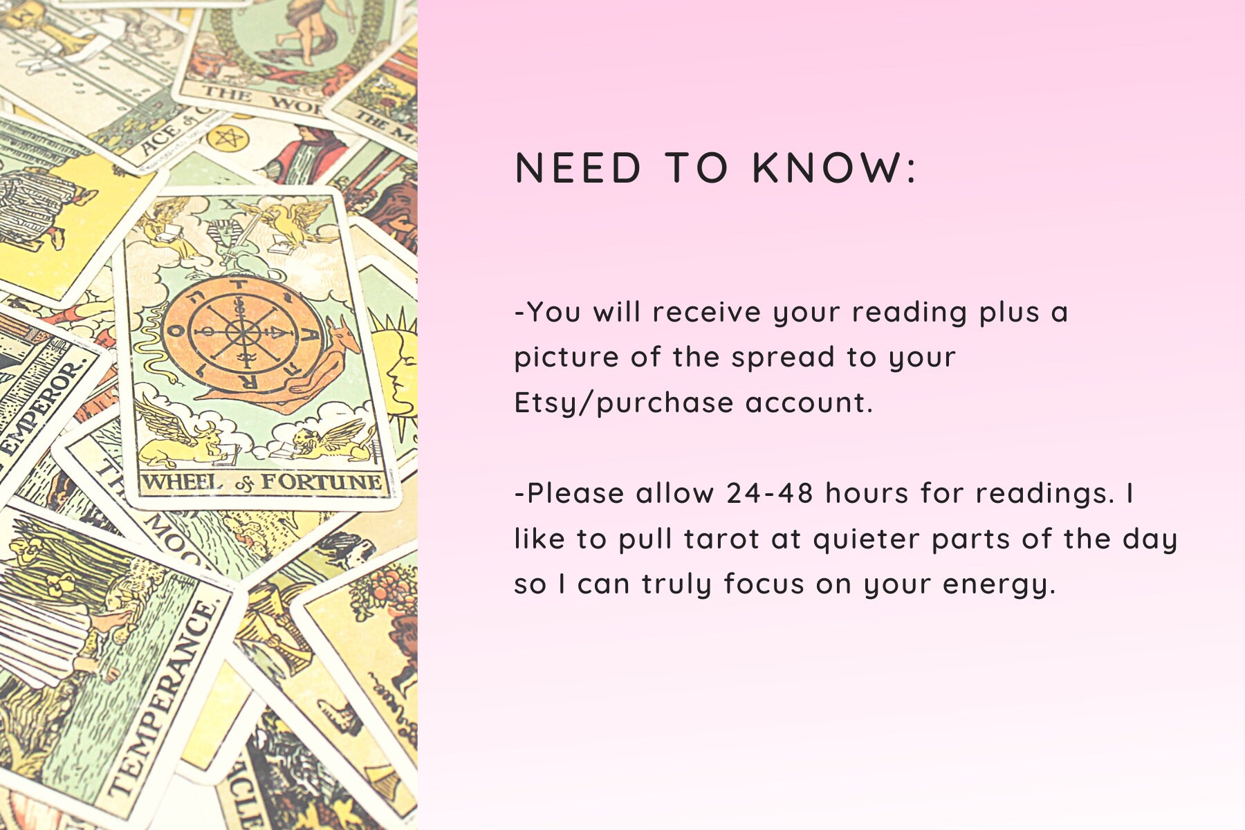 3 Card Tarot 1 Oracle Card Spread Reading Tarot Reading - Etsy