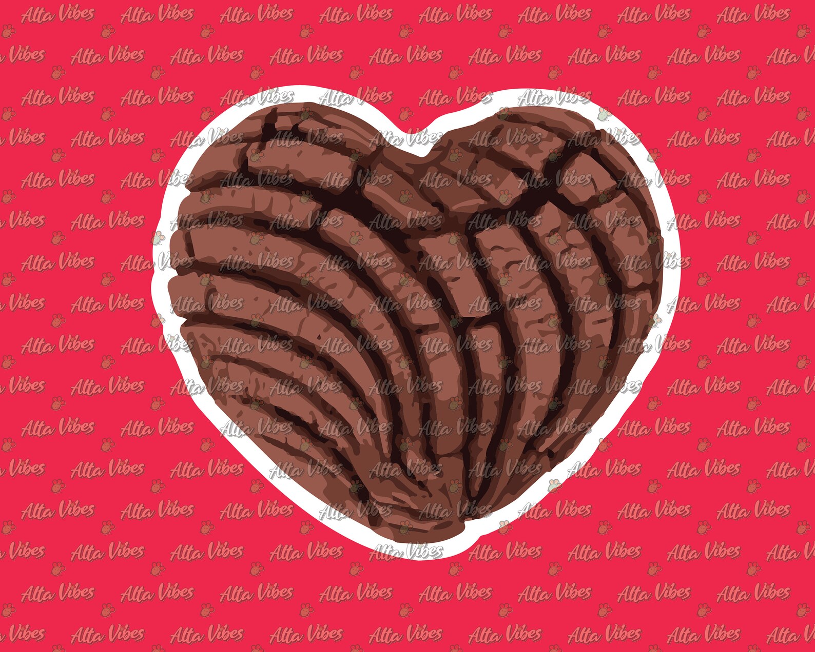 Heart Concha PNG Pack - Concha De Corazon - Pan Dulce Illustration ...