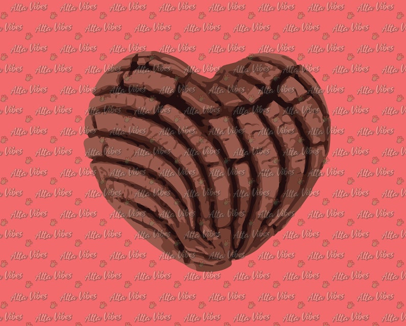 Heart Concha PNG Pack – Mexican Sweet Bread Clipart (digital Download ...