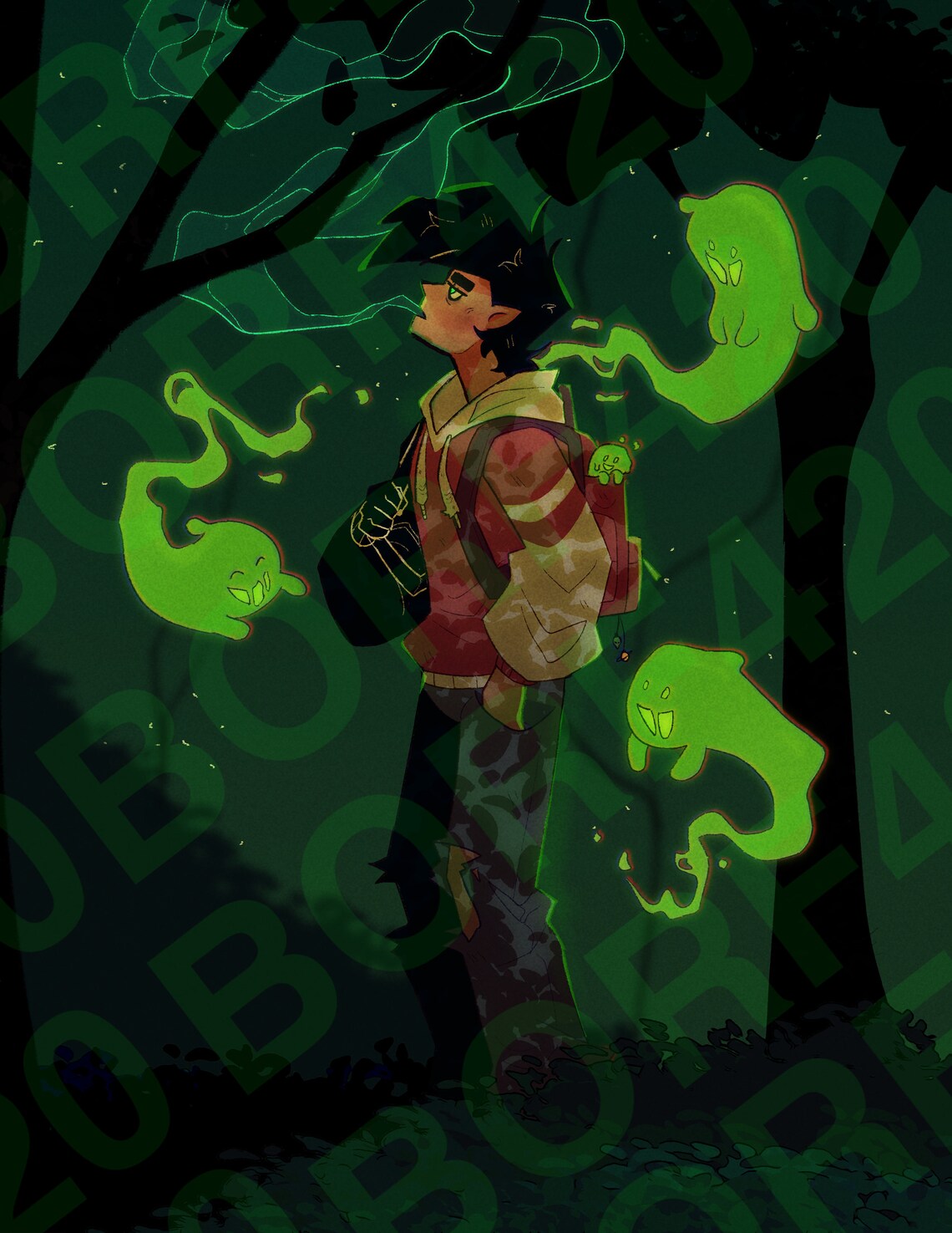 Danny & Blob Ghosts Digital Print - Etsy