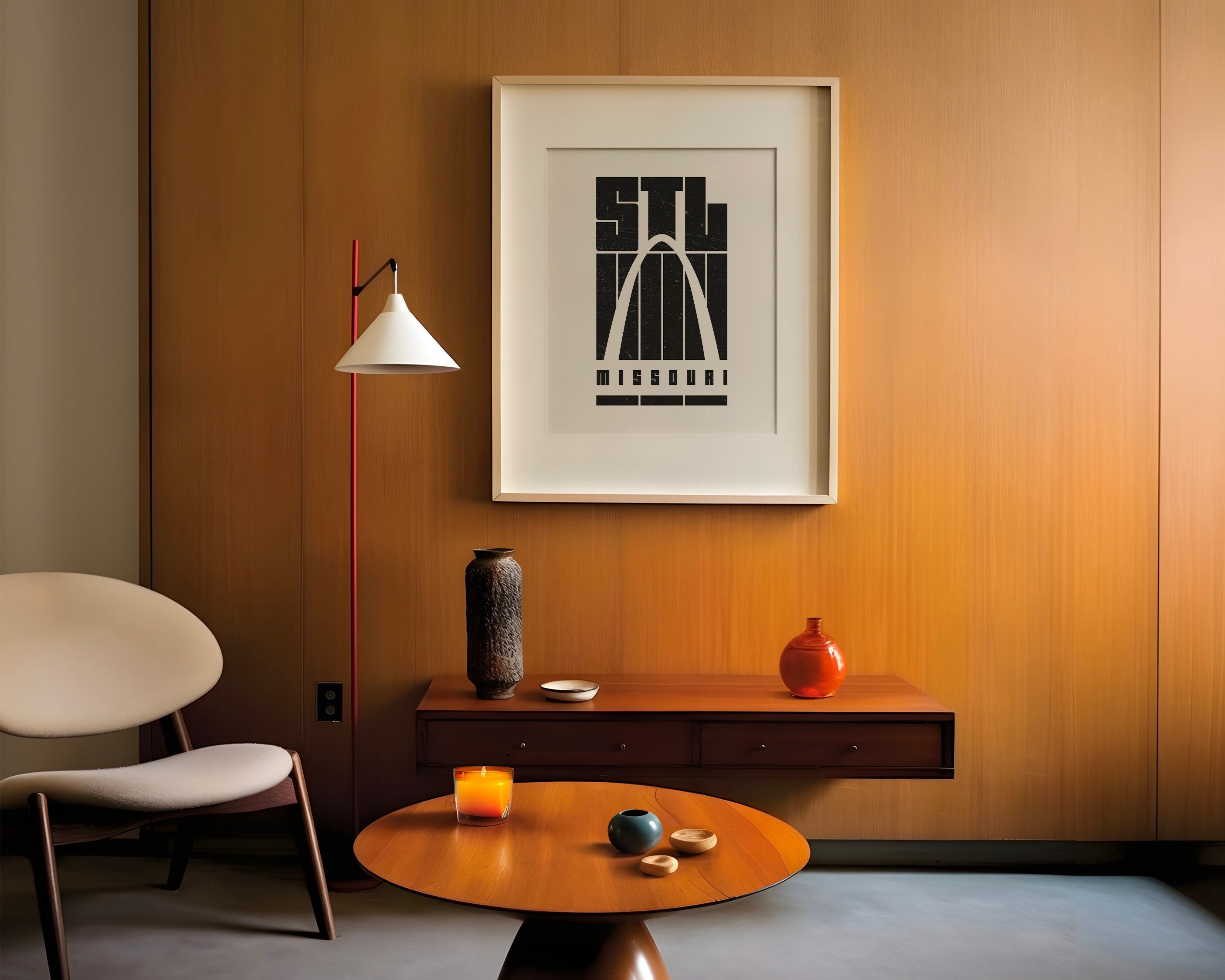 St Louis Missouri Usa Stl City Skyline Gateway Arch Digital Wall Art ...