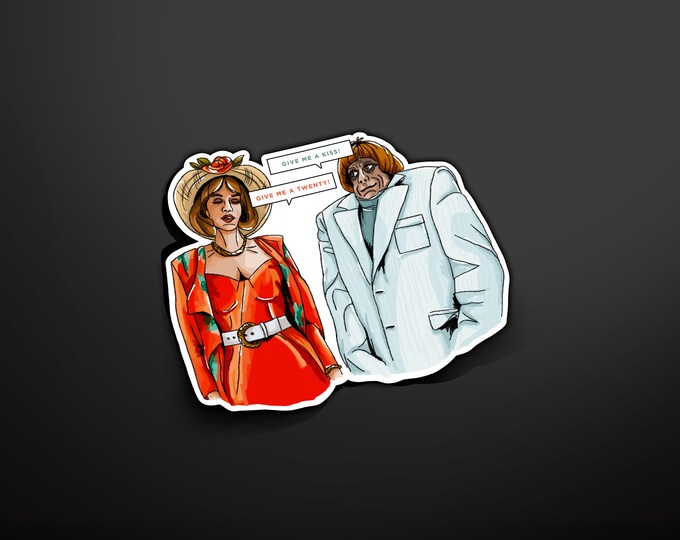 The Addams Family Values Movie Sticker Uncle Fester and Debbie - Etsy