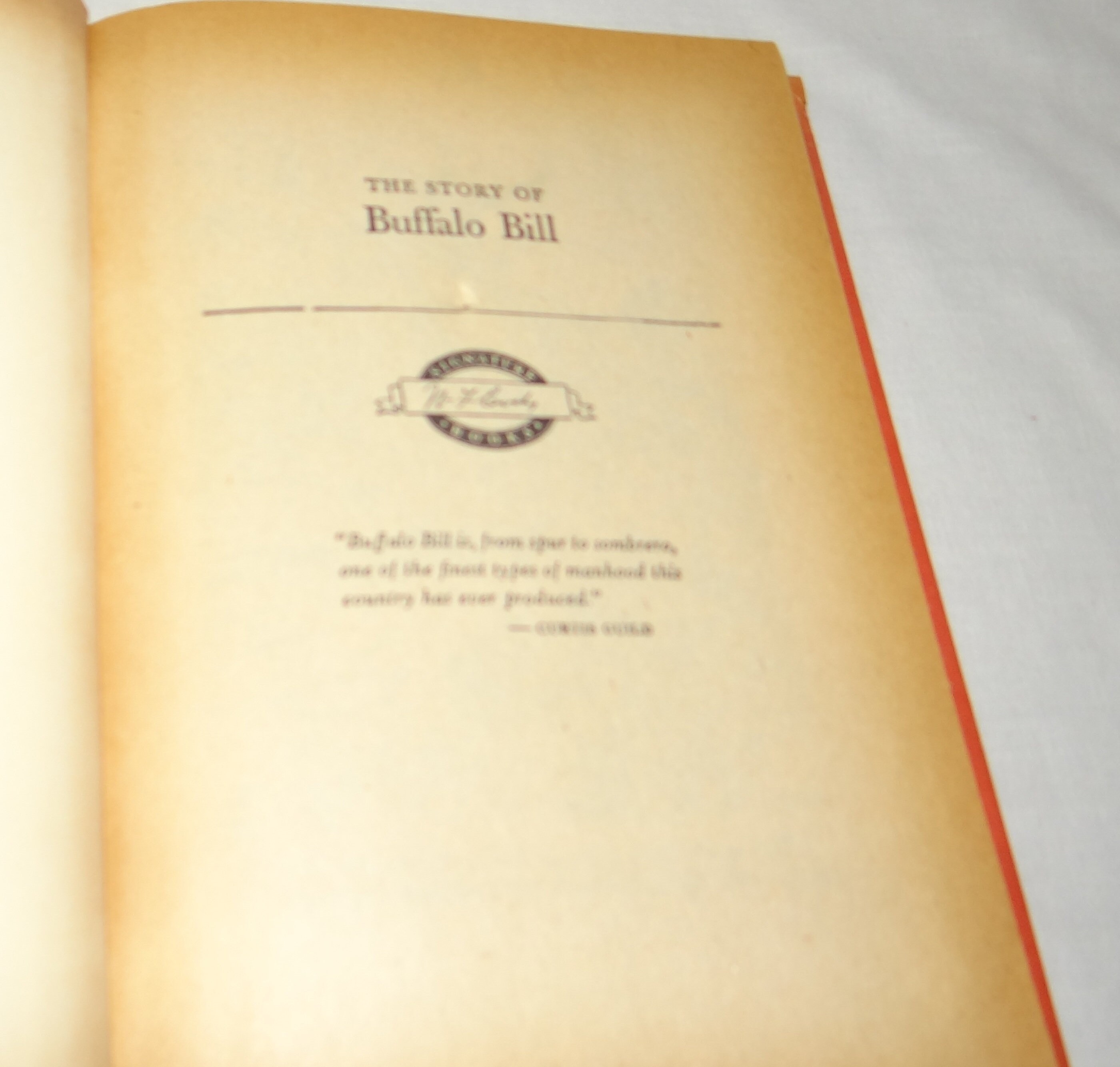 Vintage 1952 HB Buffalo Bill Edmund Collier Signature Libros - Etsy España