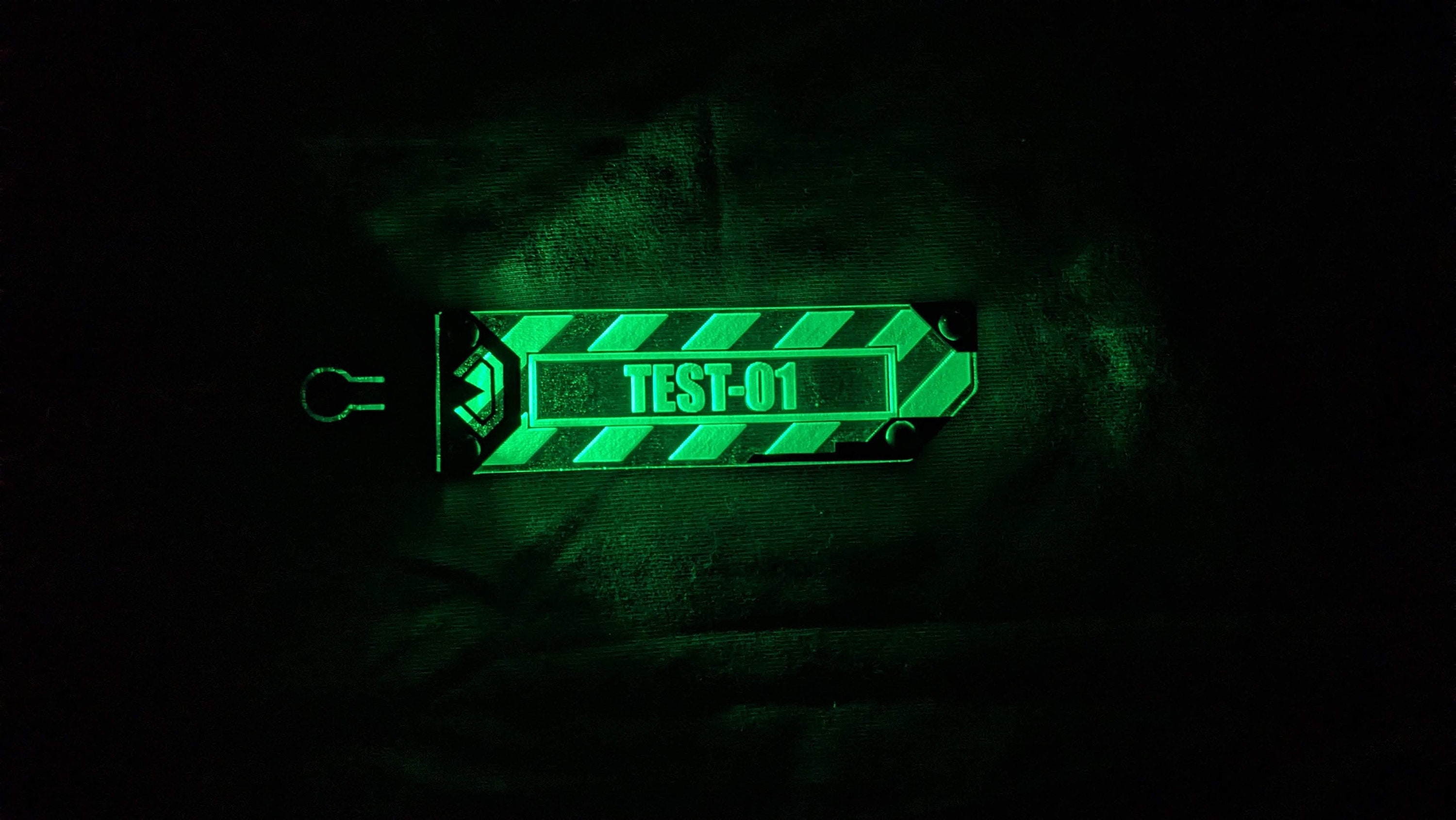 Acrylic LED Gamer Tag Keychain - Etsy