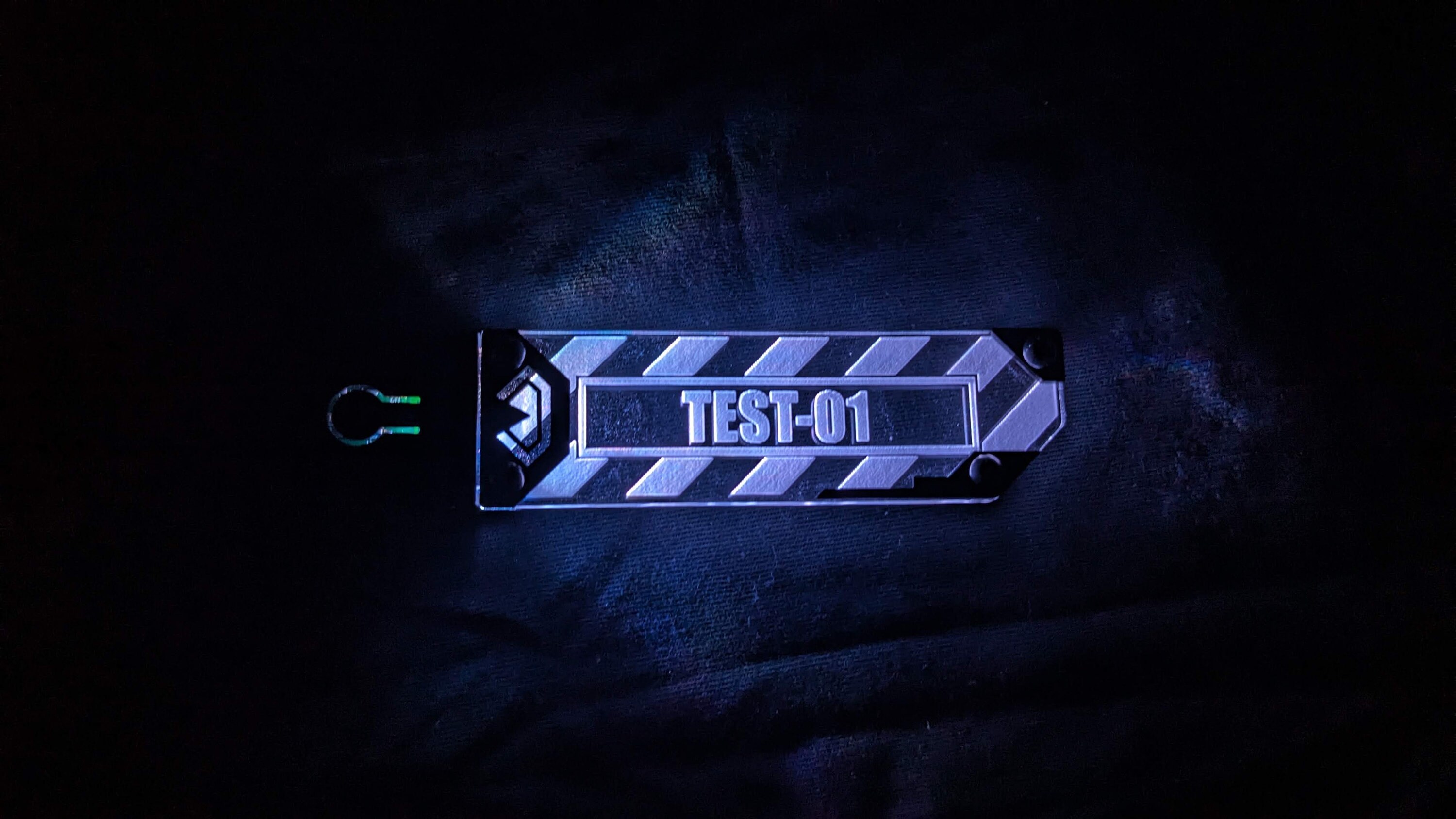 Acrylic LED Gamer Tag Keychain - Etsy