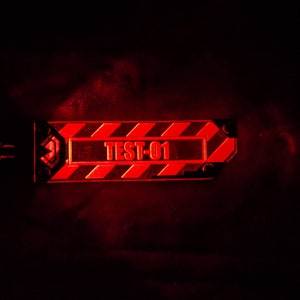 Acrylic LED Gamer Tag Keychain - Etsy
