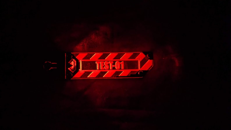 Acrylic LED Gamer Tag Keychain - Etsy