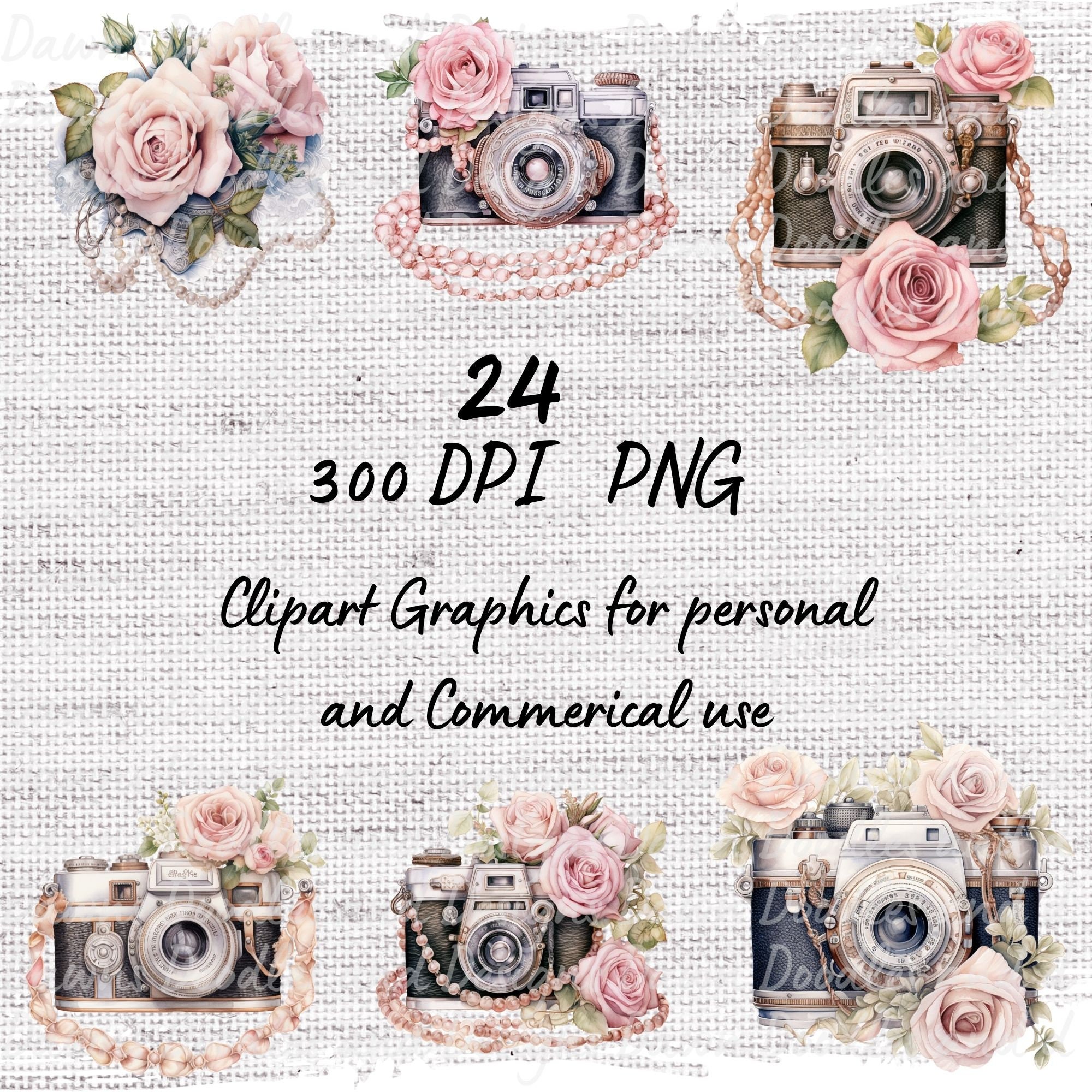 Vintage Camera Clipart ~ Digital Download ~ Vintage Funiture ~ Antique ...
