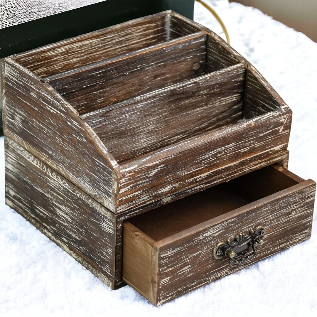 Woven Desk Organizer, Office Desk Accessories Organizer ...