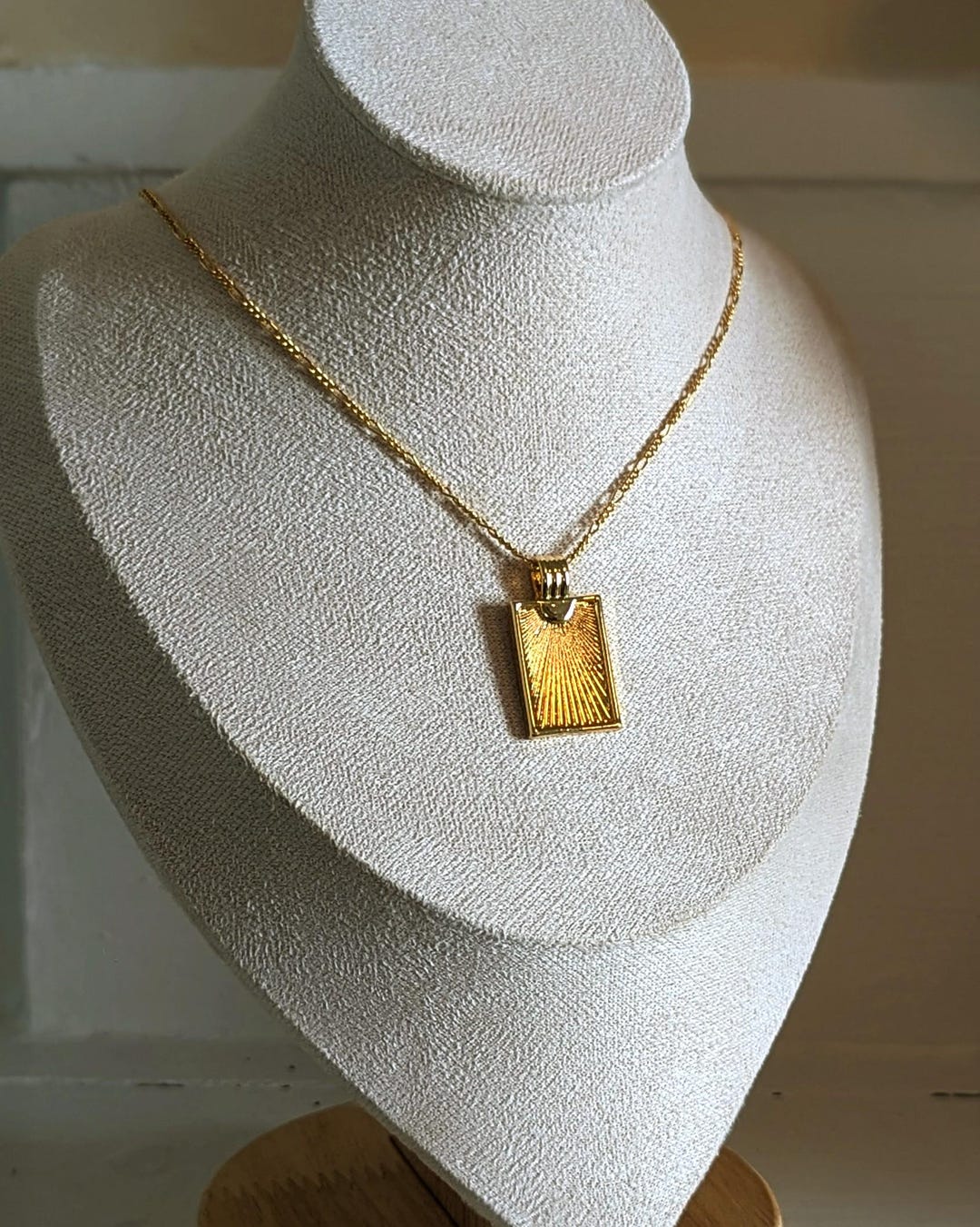 Sunrise Necklace - 14k Gold Filled With Custom Chain - Etsy