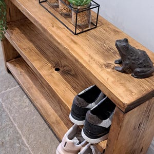 Shoe Rack | Rustic Shoe Rack | Wooden Shoe Rack | Shoe Bench | Shoe ...