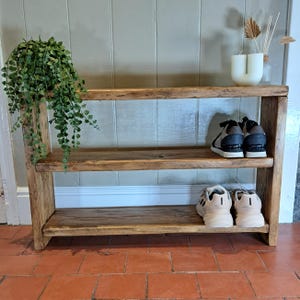 Shoe Rack | Rustic Shoe Rack | Wooden Shoe Rack | Shoe Bench | Shoe ...