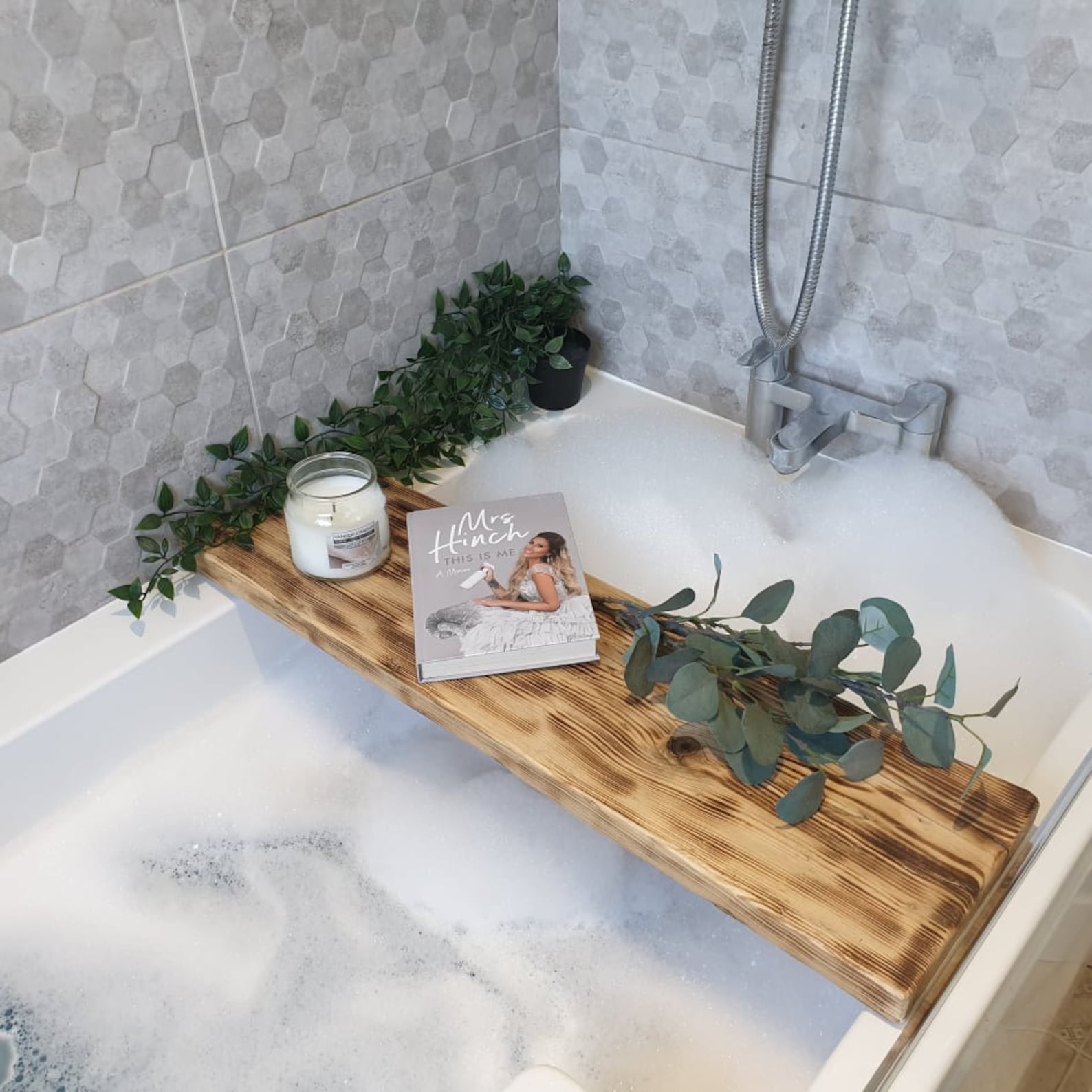 Bath Board Bath Caddy Rustic Bath Board Bath Tray | Etsy UK