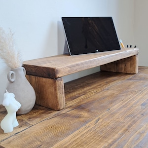 Monitor Stand | Wooden Riser | Monitor Riser | Desk Accessories ...