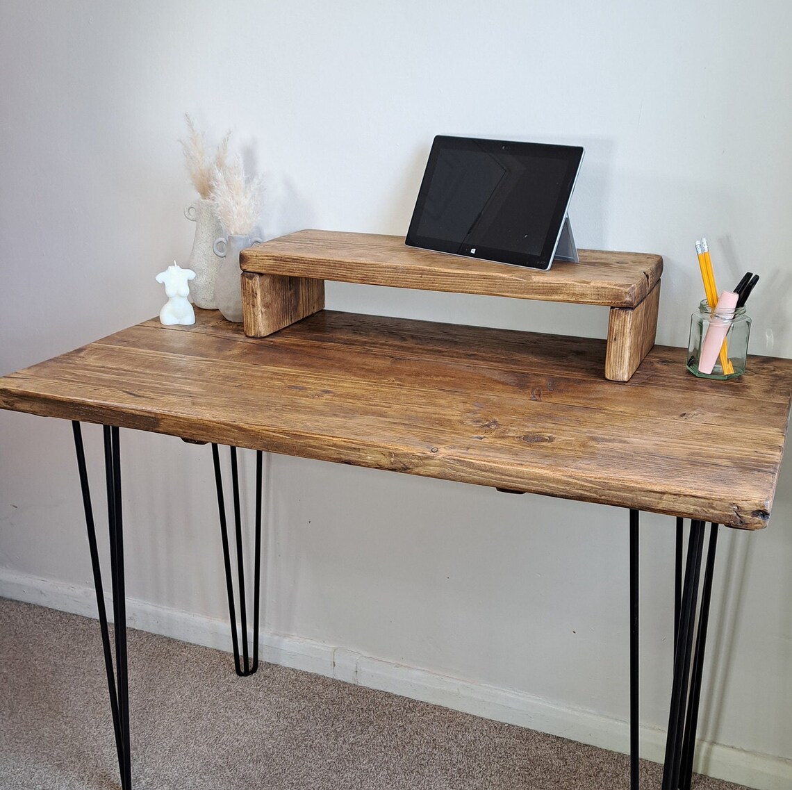 Monitor Stand | Wooden Riser | Monitor Riser | Desk Accessories ...