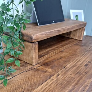 Monitor Stand | Wooden Riser | Monitor Riser | Desk Accessories ...