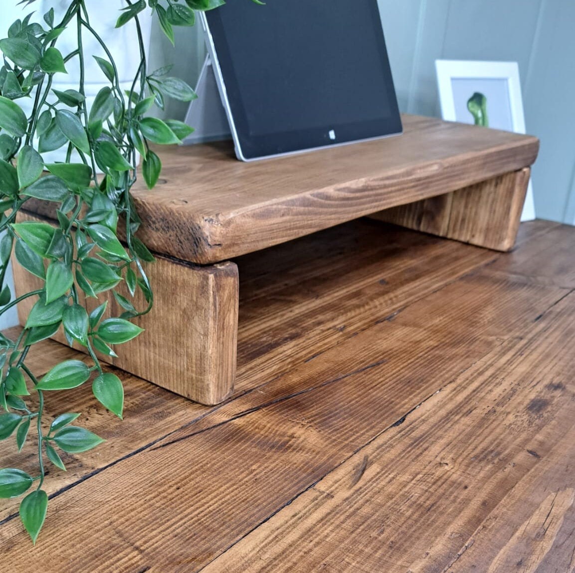 Monitor Stand | Wooden Riser | Monitor Riser | Desk Accessories ...