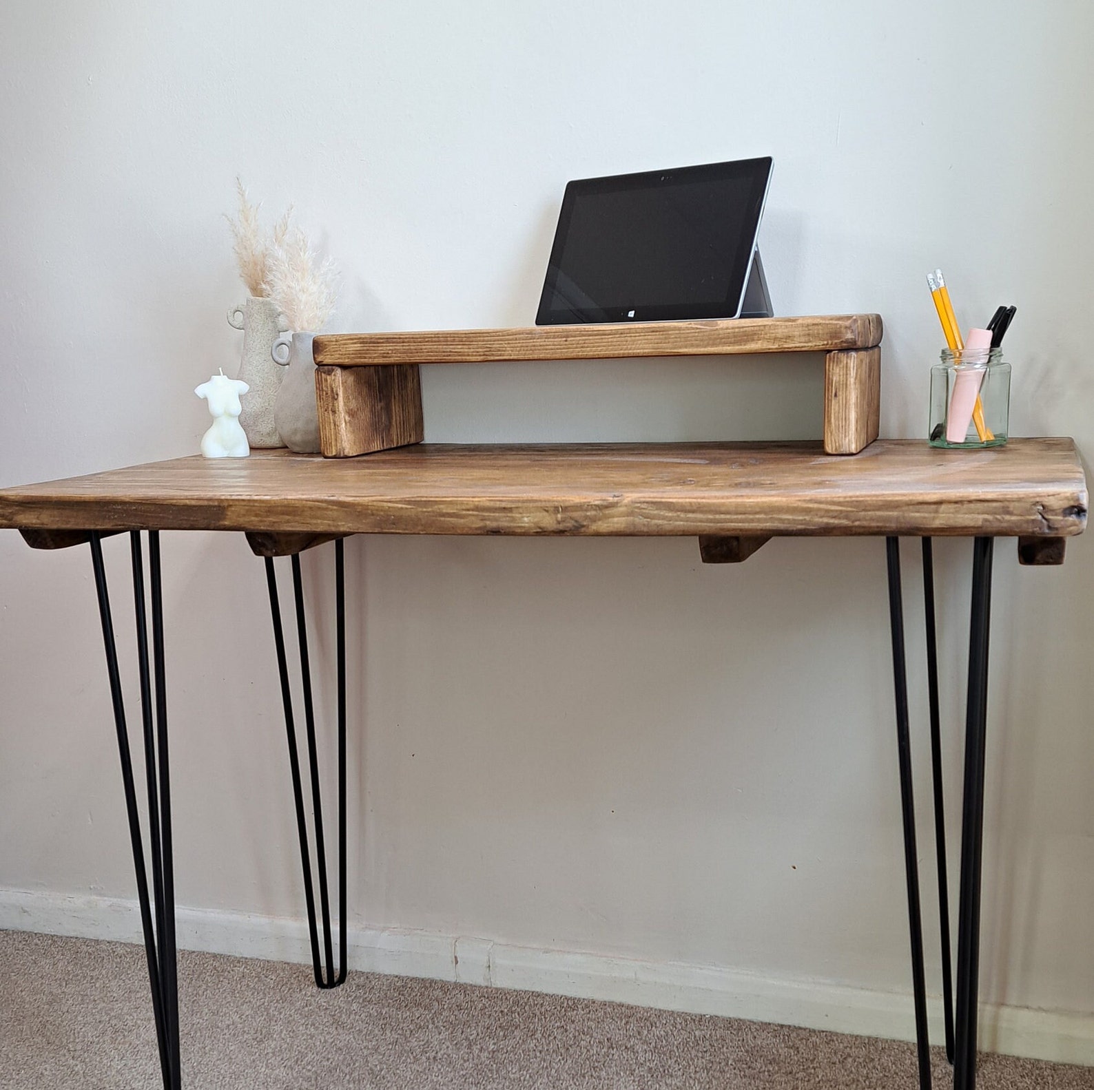 Monitor Stand | Wooden Riser | Monitor Riser | Desk Accessories ...