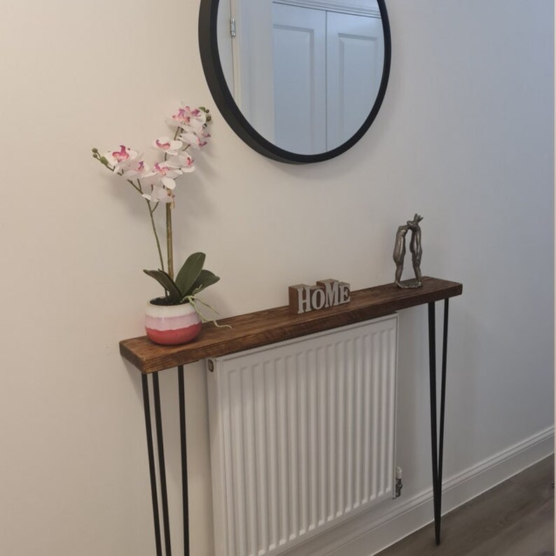 Rustic Radiator Cover With Hairpin Legs Radiator Shelf - Etsy UK