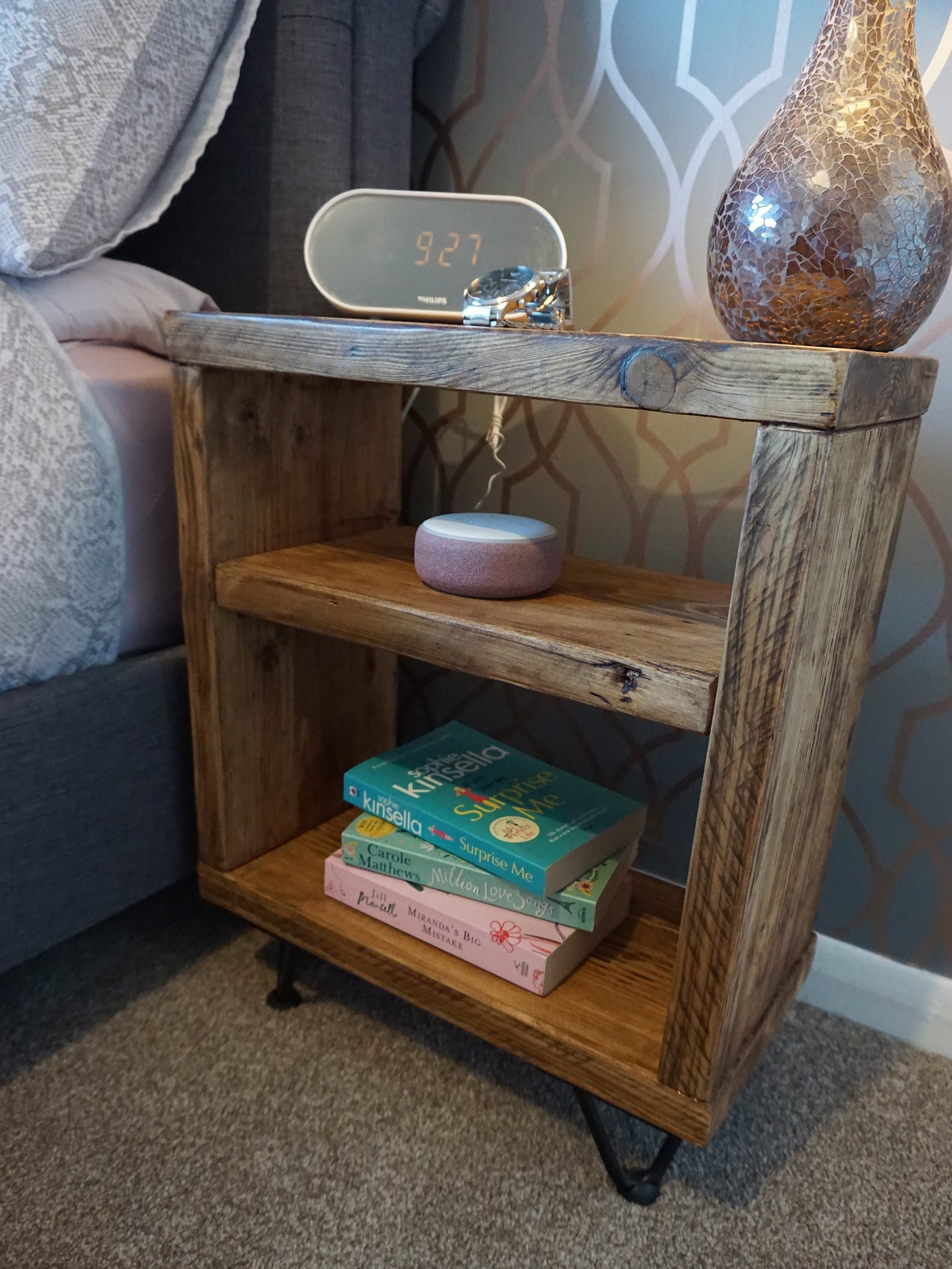 Homemade Rustic Bedside Table Farmhouse Bedside Table Side - Etsy
