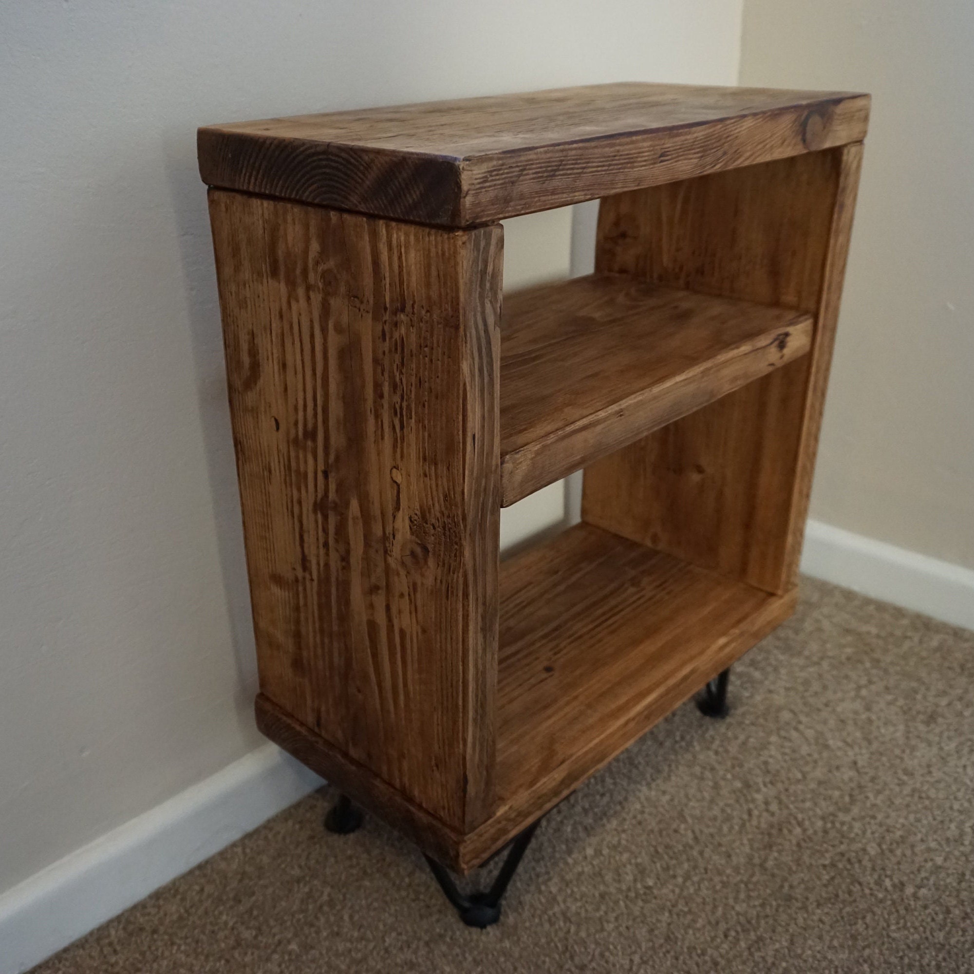 Homemade Rustic Bedside Table Farmhouse Bedside Table Side - Etsy UK