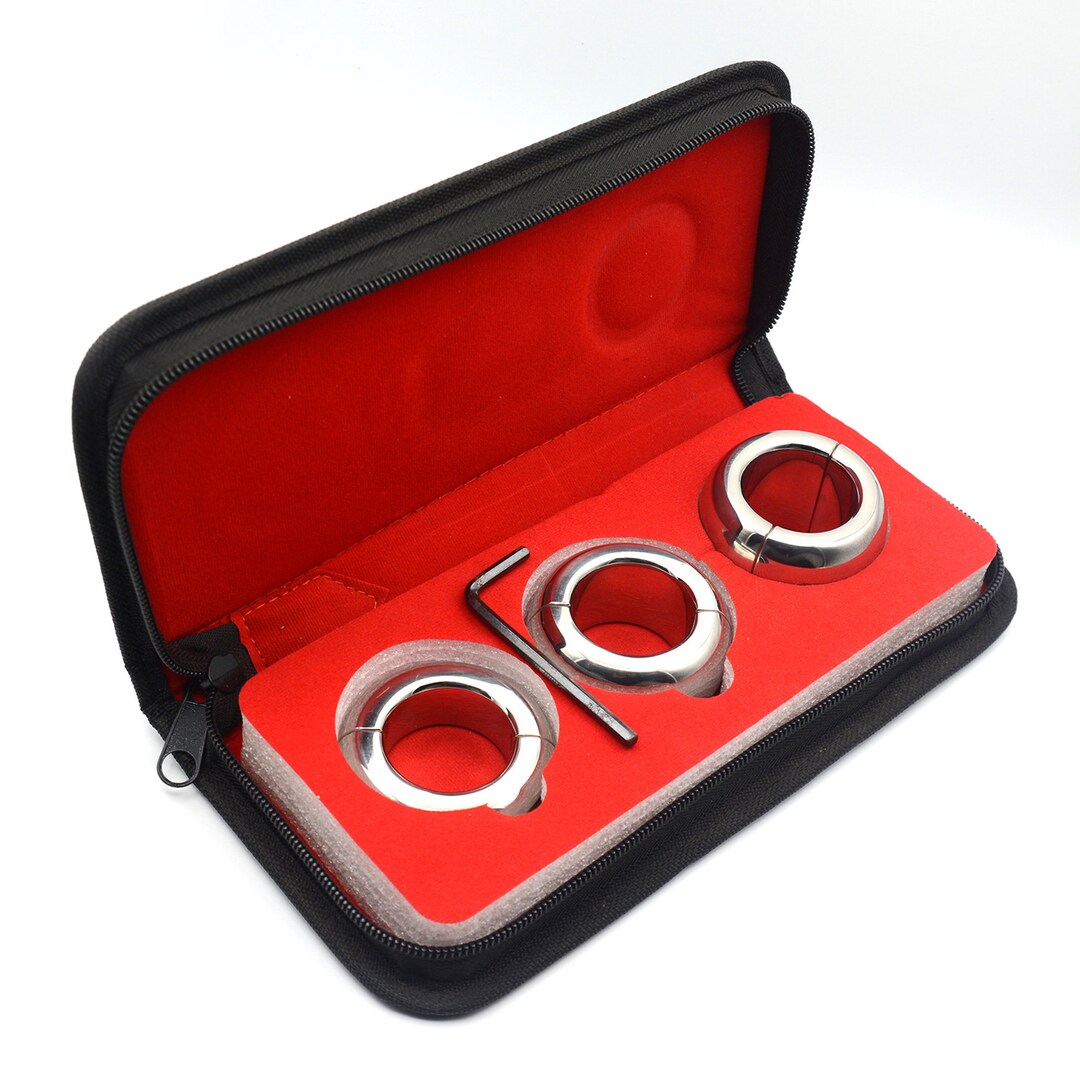 Stainless Series Separating Ball Stretcher Scrotum Stretcher Cbt Locking Ball Weight Testicle
