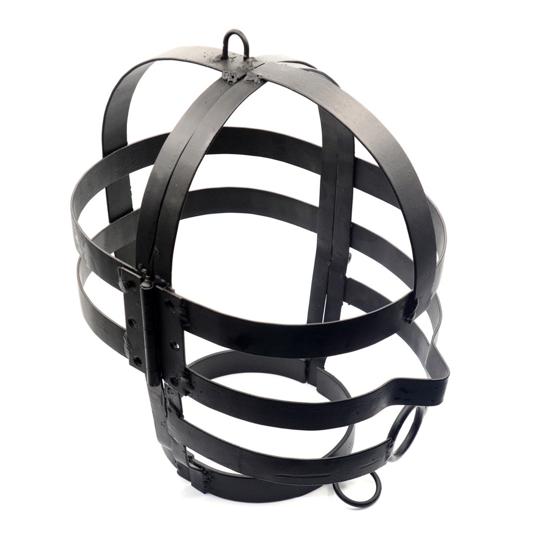 Head Cage Punishment Mask – Metal Iron Bondage Cage, Fetish BDSM ...