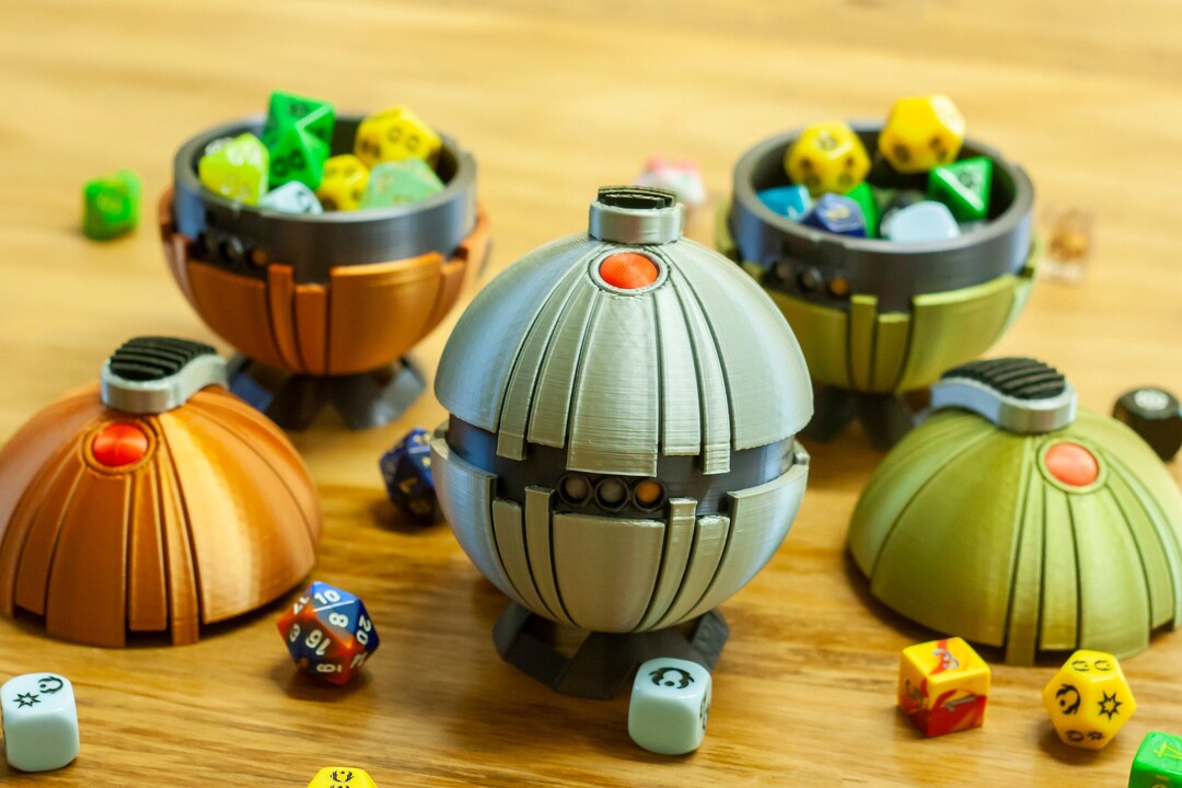 Thermal Dice Container | Dice Box | Dice Storage | 3D Printed - Etsy