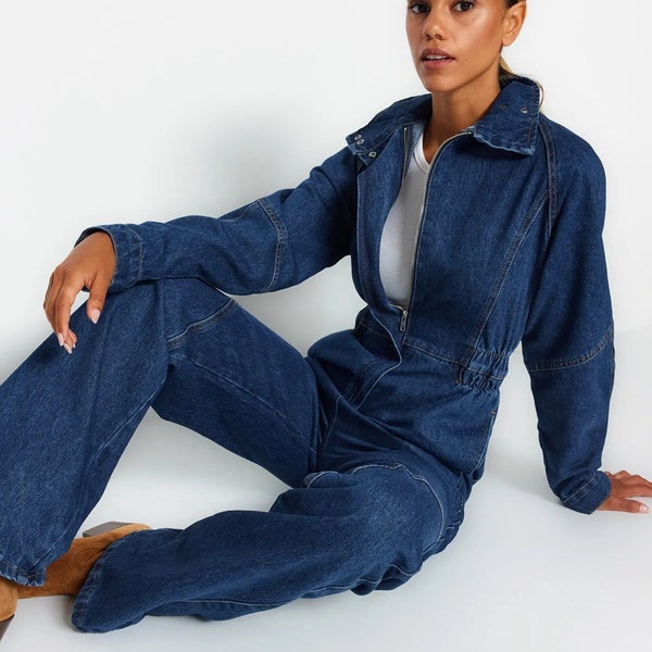 Denim Romper - Etsy