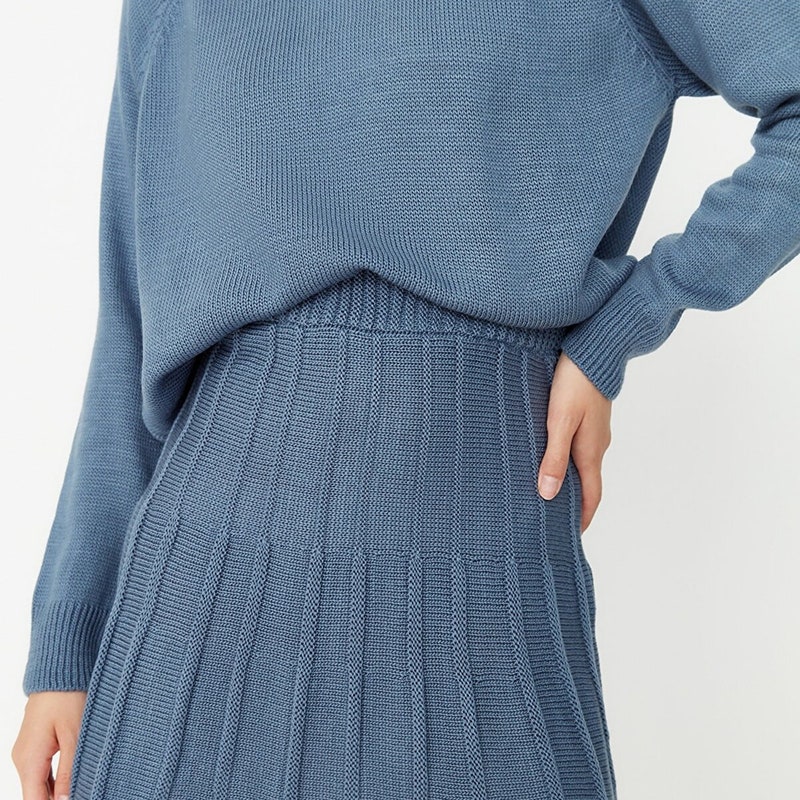 Knit Two Piece Skirt Set - Etsy