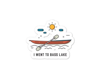 Bass Lake Sticker - Etsy
