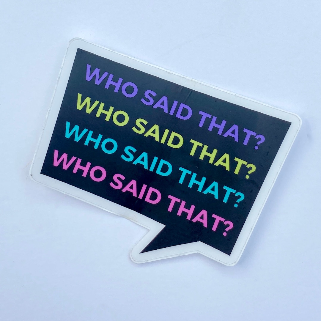 Who Said That Sticker, Porsha Williams Sticker, RHOA, Bravo TV Sticker ...