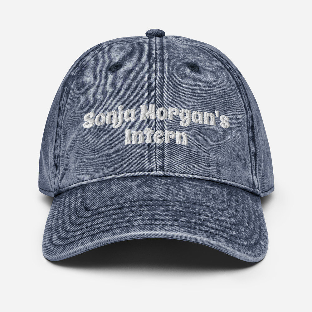 Sonja Morgan Intern Denim Dad Hat, RHONY Hat, Bravo TV Hat, Real ...