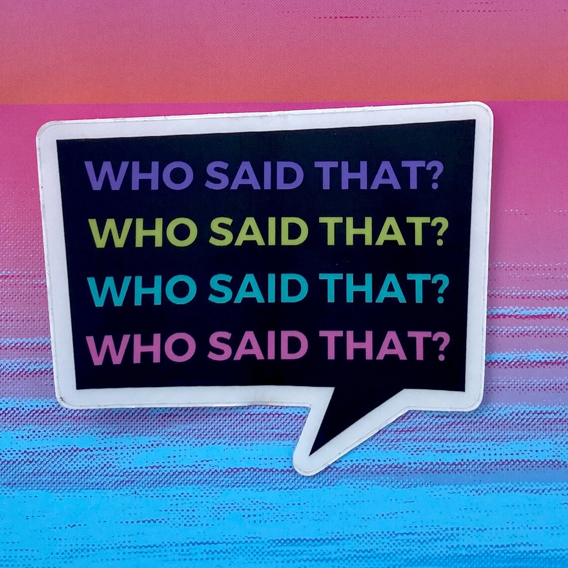 Who Said That Sticker Porsha Williams Sticker RHOA Bravo TV - Etsy