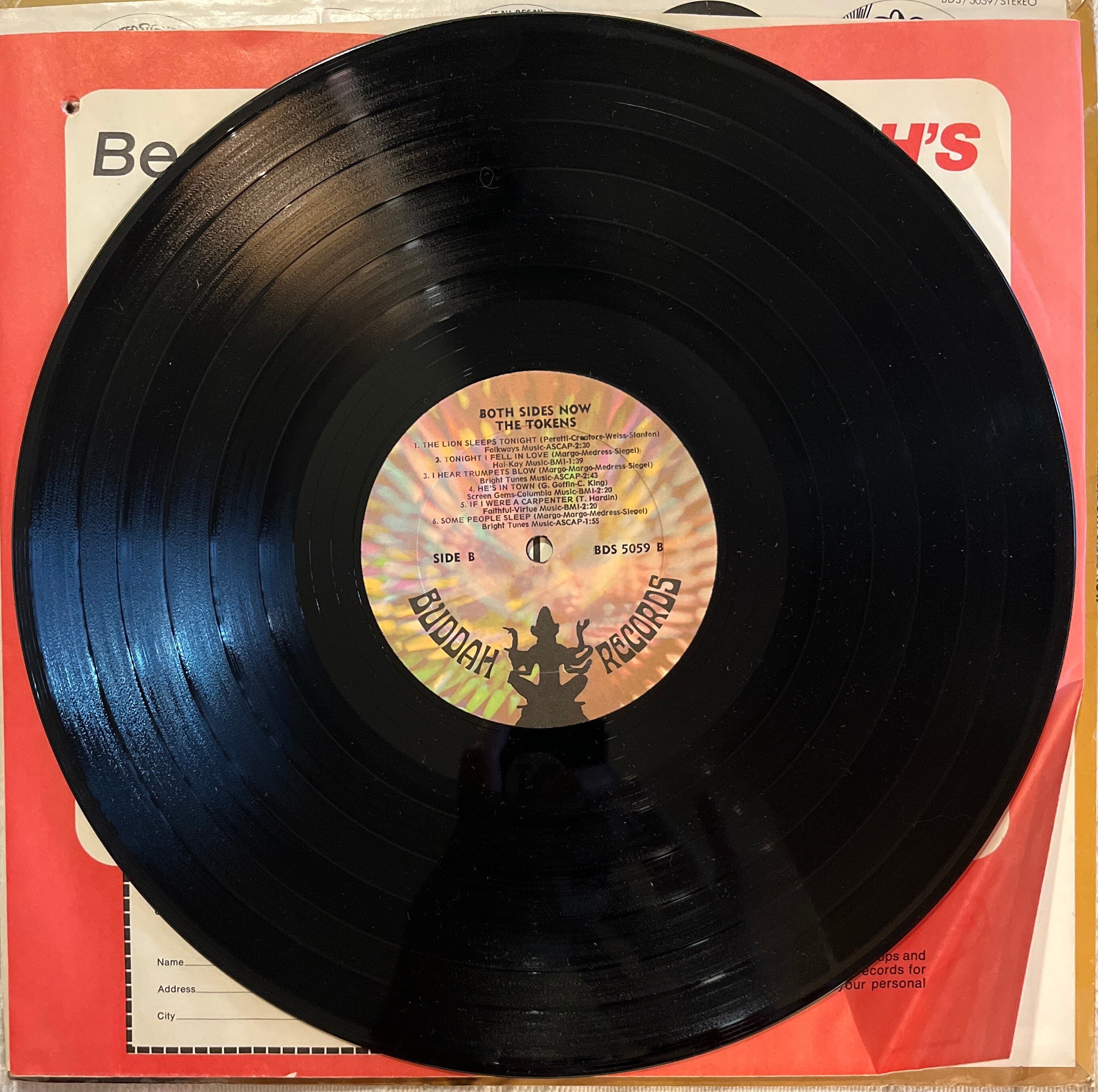 The Tokens Both Sides Now Vintage Vinyl Record Album 1970 the Lion ...