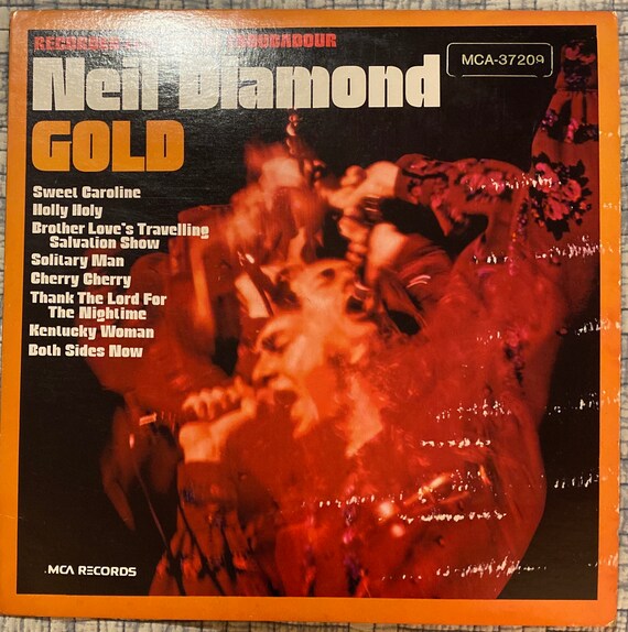 Neil Diamond Gold Vintage Vinyl Record Album 1980 Recorded | Etsy