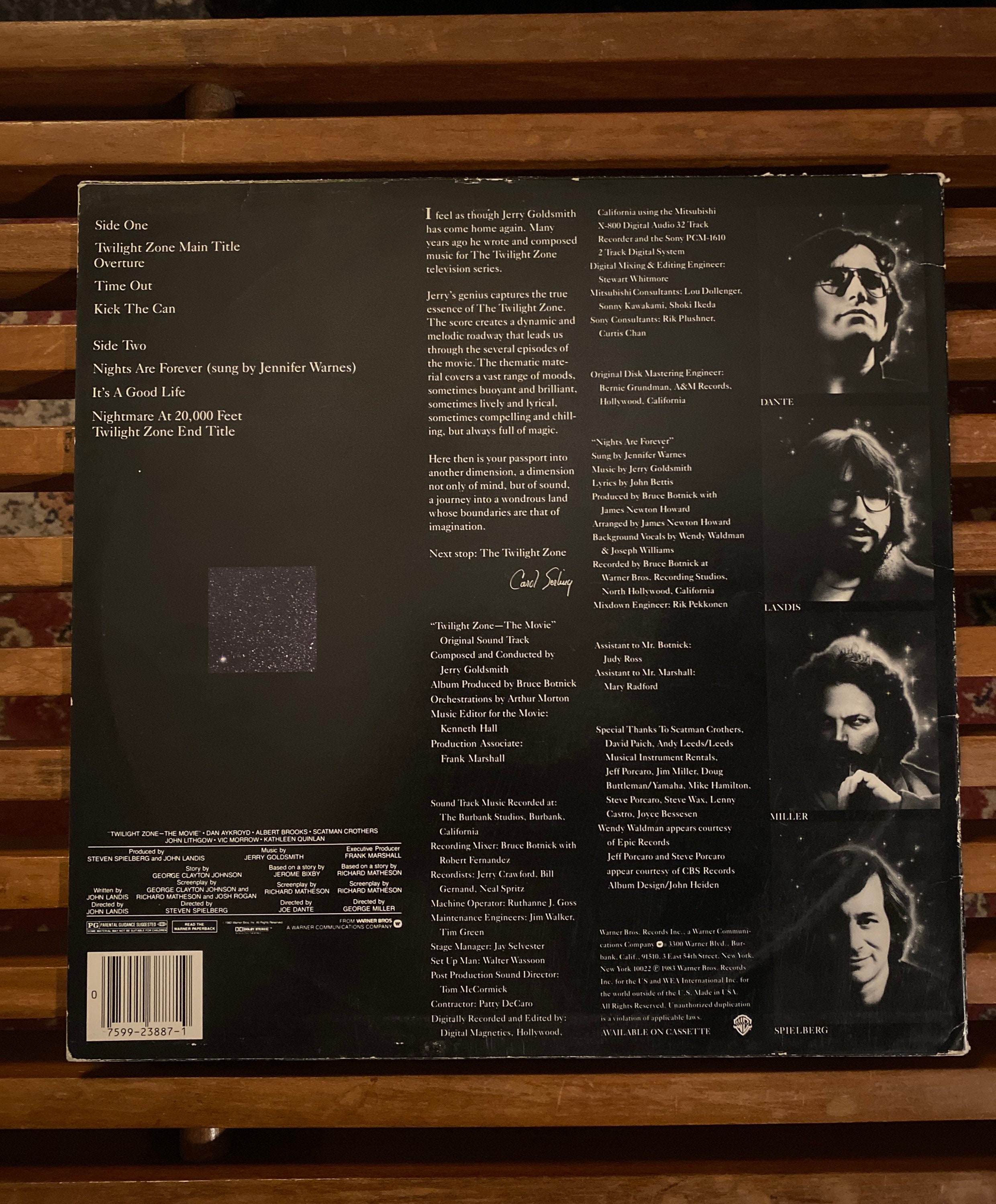 The Twilight Zone Soundtrack Record Vintage Vinyl Rare Gold Stamped ...