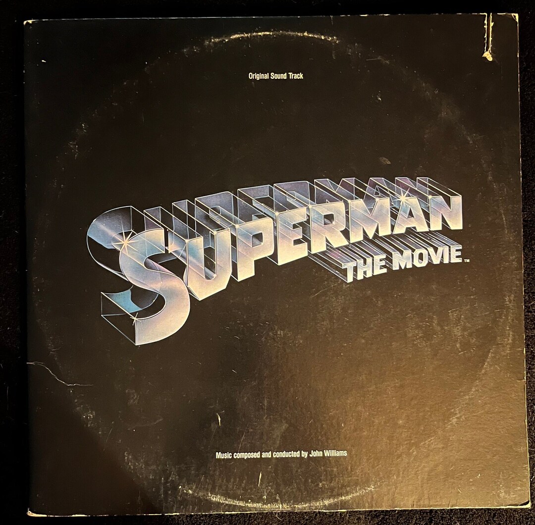 Superman the Movie Original Sound Track Vintage Vinyl Record Album 1978 ...