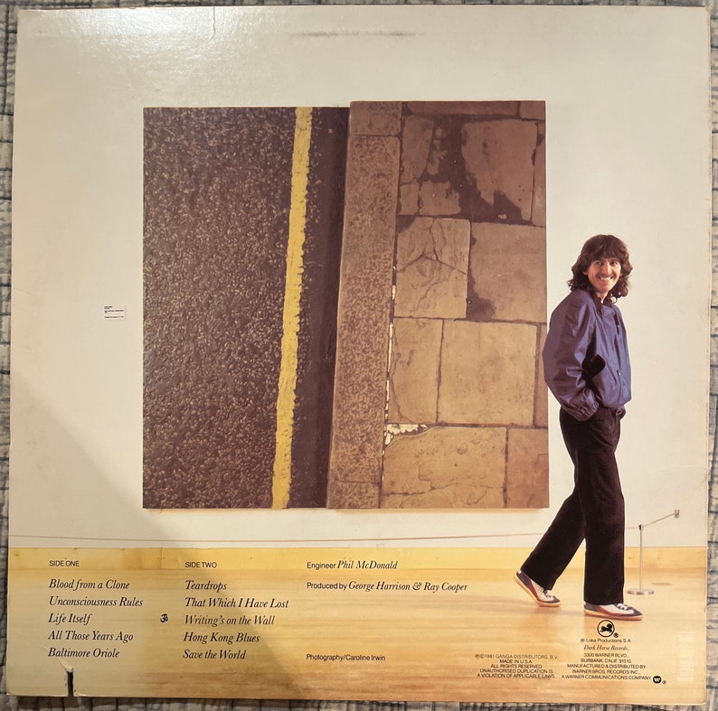 George Harrison Somewhere in England Vintage Vinyl Record Album 1981 - Etsy