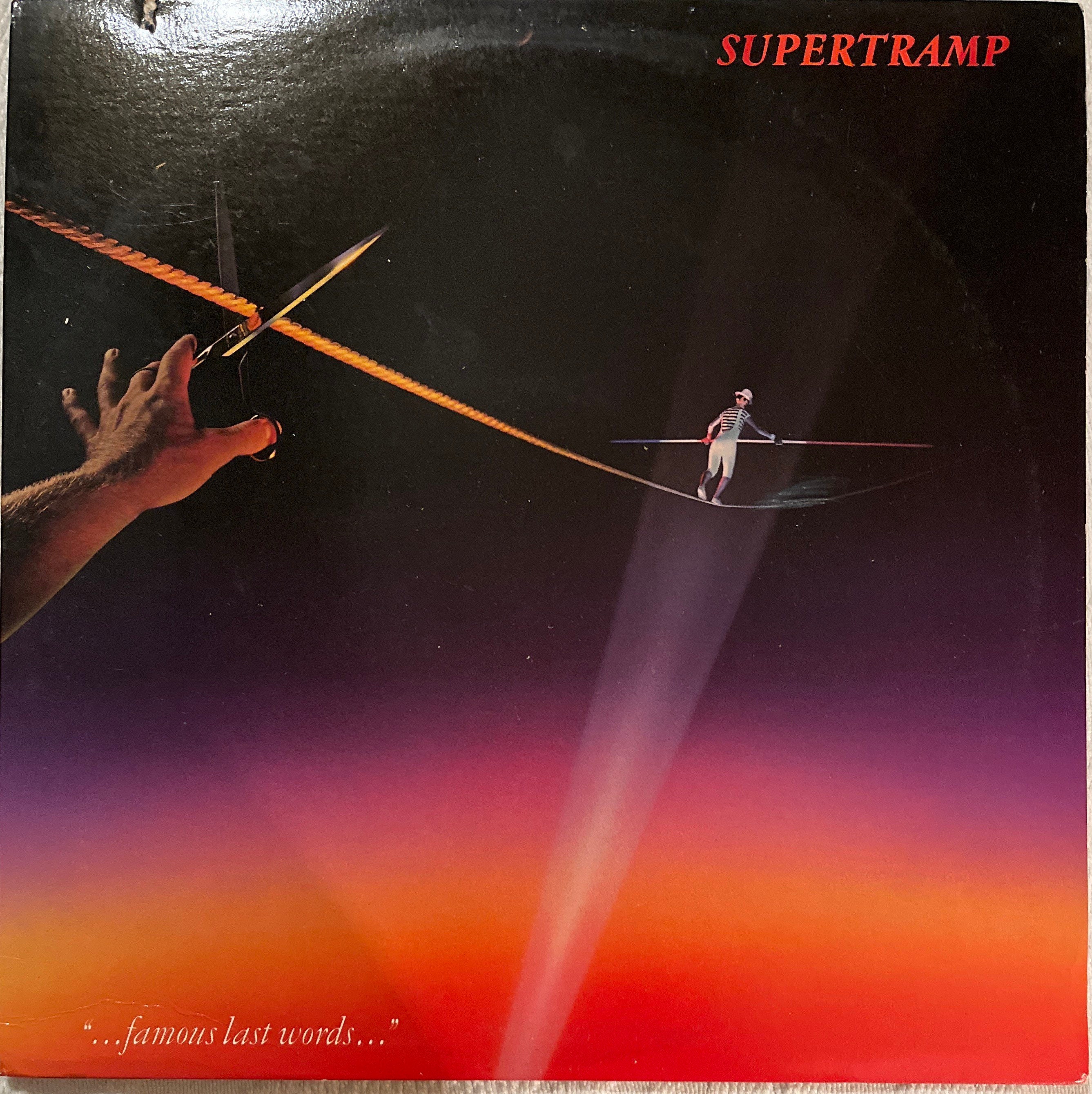 Supertramp Famous Last Words Vintage Vinyl Record Album 1982 - Etsy