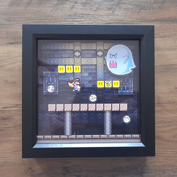 Super Mario World Ghost House 3D Shadowbox Diorama Art - Etsy