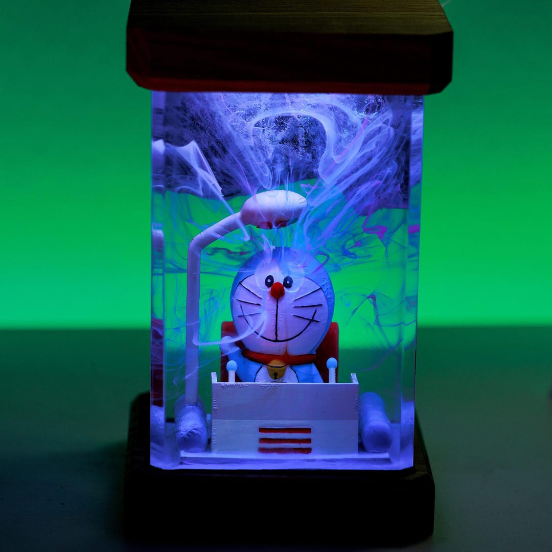 Doraemon Resin Lamp, Anime Robot Cat Art Night Light, Kids Room Decor ...