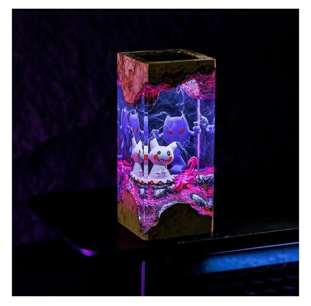 MYSTERY MIMIKYU Pokemon Resin Diorama Lamp, Custom Diorama Kit, Pokemon ...