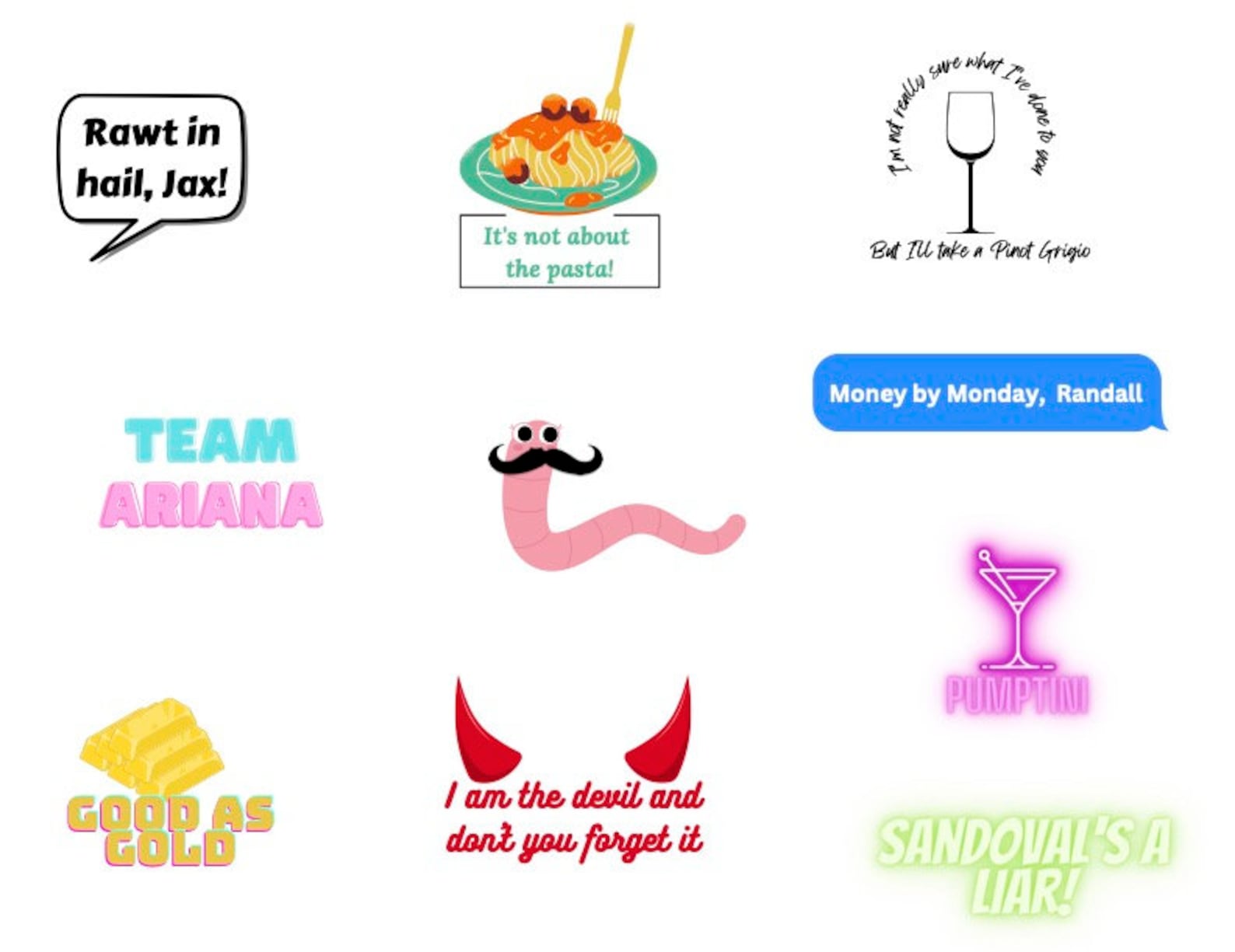 Vanderpump Rules Reunion Watch Party Cupcake Toppers DIGITAL DOWNLOAD ...