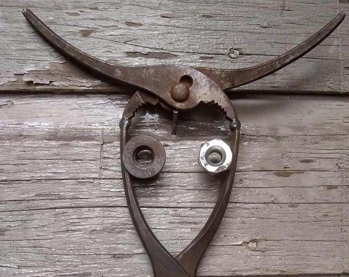 Made in USA Cow Bull Farm Repurposed, Upcycled, Scrap Metal, Industrial ...