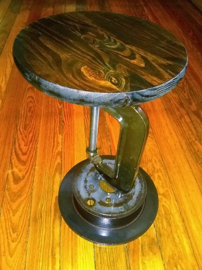 Made in USA C-clamp Industrial Table Stand Stool Art - Etsy