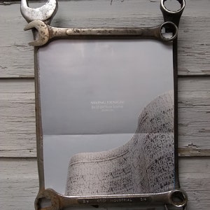 Automotive Industrial Metal Wrench Picture Frame 3x5, 4x6, 5x7, 6x8 ...
